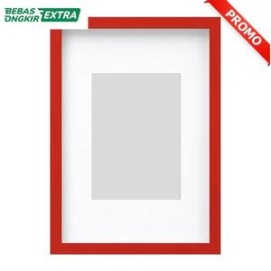 Jual ORI Bingkai Frame Foto Dinding/Standing Ukuran 21x30cm_Merah ...