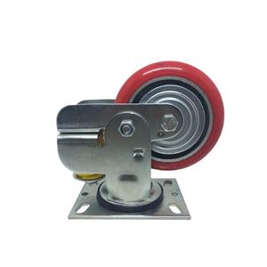 Jual Roda Troli Roda Trolley Roda Pu Heavy Duty Osaka 6 Inch Plat Hidup ...