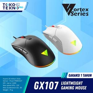Jual VORTEXSERIES GX107 / GX-107 RGB LIGHTWEIGHT GAMING MOUSE - Putih ...