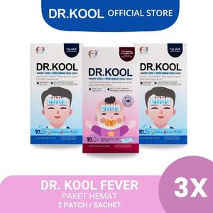 Jual DR.KOOL fever Baby 1x 2 Sachet & Fever Adult 2x2 Sachet - Plester ...