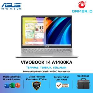 Jual ASUS VIVOBOOK 14 A1400KA CELERON N4500 RAM 4GB /8GB 256GB / 512GB ...