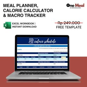 Jual [FREE TEMPLATE] Meal Planner, Calorie Calculator & Macro Tracker ...