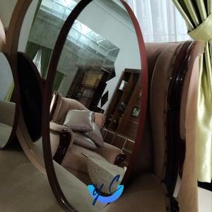 Jual Cermin Aesthetic Kaca Cermin Polos Oval 40x70 Plus Bingkai List ...