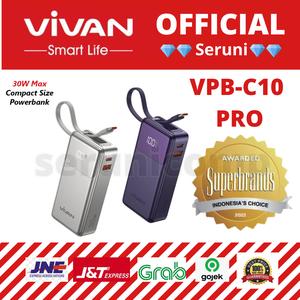 Jual VIVAN VPB-C10 PRO Powerbank 30W Max PPS 9600mAh Compact LED ...