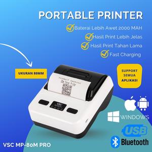 Jual PRINTER THERMAL BLUETOOTH 80MM VSC MP 80M BATERAI RJ11 BLUETOOTH ...