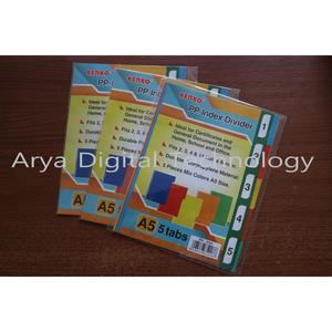 Jual rEADii Pembatas Binder Buku PP Index Divider A5 Kenko Isi 5 Tab ...