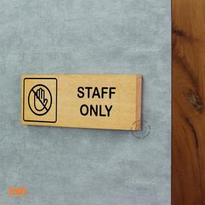 Jual 4WET sign system - staff only - penanda ruang staff - staff - wall ...