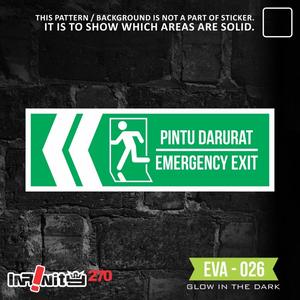 Jual 4WET EVA026+AC rambu K3 AKRILIK safety sign emergency exit pintu ...