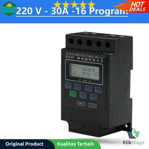 Jual CHINT Microcomputer Digital Timer Switch Relay 16 Program 220V/30A ...
