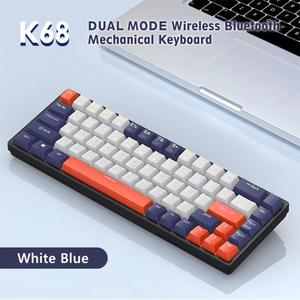 Jual Ziyoulang K68 Wireless Mechanical Keyboard Bluetooth Multi Devices ...