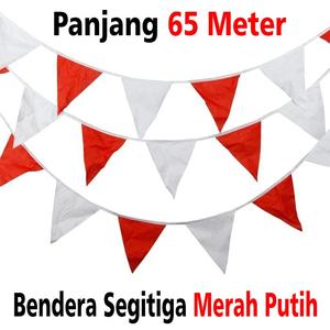 Jual WEGO!! Bendera Segitiga Merah Putih / Bunting Flag / Bendera Rentang HUT RI MERAH PUTIH ...
