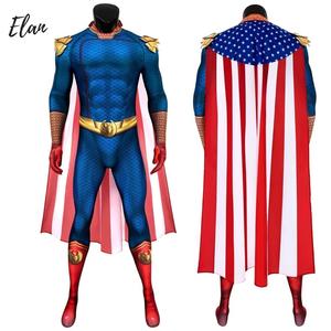 Jual The Boys Homelander Cosplay Costume Man Zentai Suit Elastic 3D ...