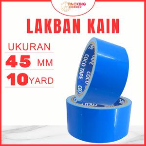 Jual Lakban Isolasi Kain Biru Tebal 45 mm 2" Inch 7 Meter Kualitas ...
