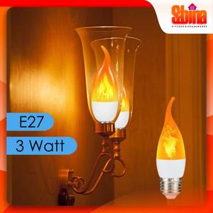 Jual Lampu Bohlam LED Api Lilin Flickering Candle Light E27 Warm White ...