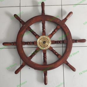Jual Setir Kapal Kayu 50cm / Stir Kapal / Kemudi Kapal 20 inch Best ...