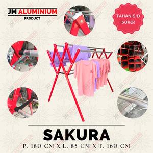 Jual ad5! Jemuran Baju Aluminium Jumbo SUPER Tebal | Tipe Sakura ...