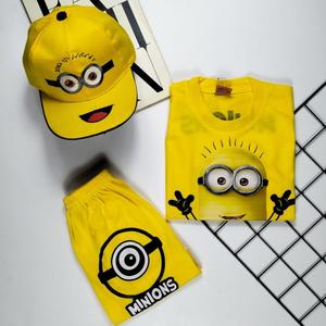 Jual SETELAN BAJU ANAK LAKI TERBARU MINIONS + TOPI USIA 2 SAMPAI 10 ...
