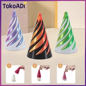 Jual Impossible Pyramid Passthrough Sculpture 3d Printed Helix Screw ...