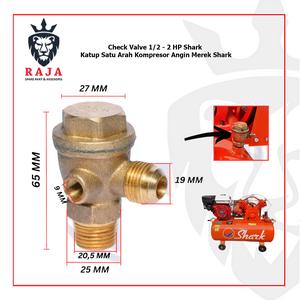 Jual Check Valve 1/2 - 2 HP Shark Bahan Kuningan dan Besi Cor Klep ...