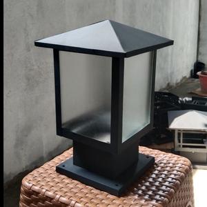 Jual lampu pagar pilar taman minimalis hias outdoor kap bahan tebal ...