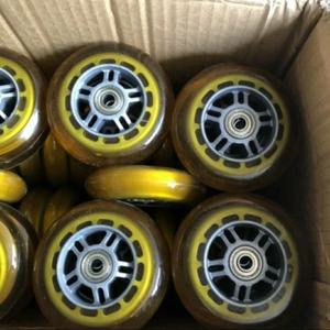 Jual Roda Pu Transparan/ Roda Scuter 4 inch Wheel Only - Jakarta Barat ...