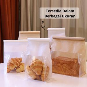 Jual 10 Pcs Kantong Kertas Plastik Roti Tawar 13x27 / 16x27 / 22x28 ...