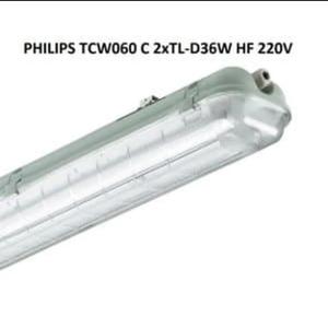 Jual TCW 060 2X36W HF Kap Lampu Waterproof + TL 2 x 36 Watt 865 Philip ...