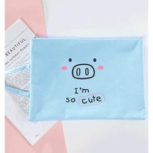 Jual Tas Map A4 Resleting Gambar Tema BABI Lucu / Map Organizer Tas ...