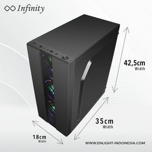 Jual Terbaru Casing Infinity Cyclops - Atx, Matx Gaming Case - No Fan ...