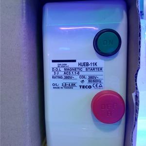 Jual DOL magnetic starter. HUEB-11K coil 380v 3,5-4,8K TECO original ...