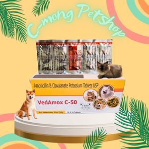 Jual VedAmox C-50 Chewable Tablet Kunyah (1 Blister = 10 Tablet ...