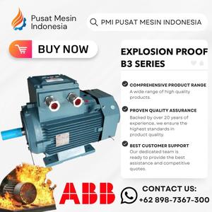 Jual ELEKTRO MOTOR ABB EXPLOSION PROOF ELECTRIC MOTOR 4P 3KW M2JAX 100 L4B 3PHASE 220/380V B3 ...
