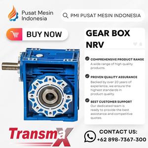 Jual GEARBOX WORM GEAR TRANSMAX NRV 063 RATIO 1:7.5 - 1:100 GEAR BOX ...
