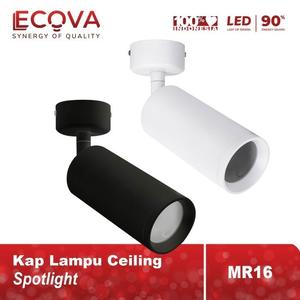 Jual ECOVA LED KAP Lampu Ceiling Spotlight MR16 GU 5.3 - Putih ...