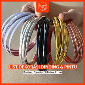 Jual Wallpaper Home - Wall Sticker Panjang List Plat Strip Mirror ...