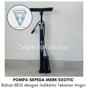 Jual Pompa Sepeda Dan Motor Besi Hitam Dengan Indikator Tekanan Angin ...