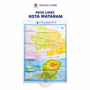 Jual Peta Kota Mataram / Peta Lipat Lembaran Kota Mataram * - Kota ...