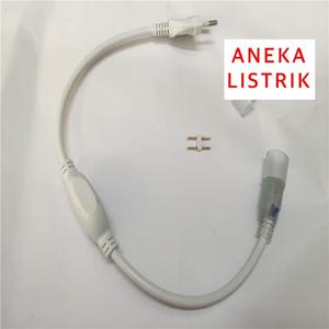 Jual NEW SOKET KONEKTOR COLOKAN LAMPU LED NEON FLEX 360 SELANG 220V ...