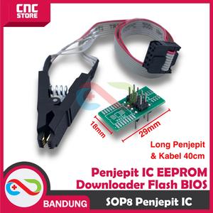 Jual SOP8 PENJEPIT IC EEPROM DOWNLOADER FLASH BIOS USB SPEED PROGRAMMER CH341A 24 25 CNTK17 ...