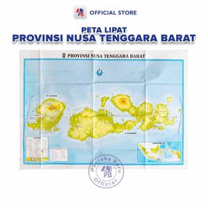 Jual Peta Provinsi NTB / Peta Lipat Lembaran Provinsi Nusa Tenggara Barat * - Kota Bogor - BU ...