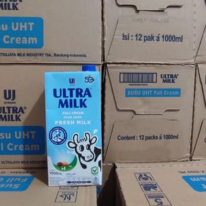 Jual Susu UHT Ultra Milk Full Cream 1000ml x 12 packs - Jakarta Pusat ...
