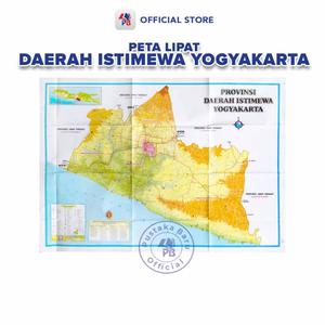 Jual Peta Kota Provinsi Daerah Istime Yogyakarta / Peta Lipat Lembaran ...