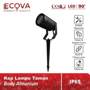 Jual ECOVA LED KAP Lampu Taman MR16 Adjustable Body Almunium IP65 ...