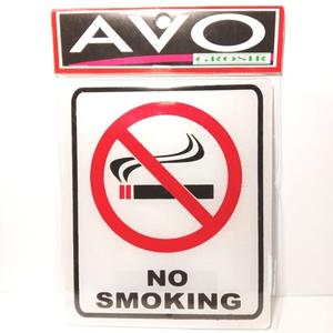 Jual EJC4! Sign Board Label Pintu Tembok Ruangan kantor NO SMOKING ...