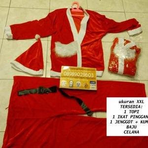 Jual Kostum santa claus baju sinterklas natal UKURAN JUMBO XXL DEWASA ...