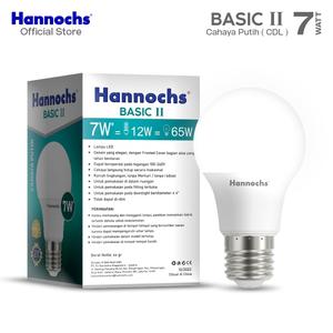 Jual Hannochs Lampu Bohlam LED Basic II 7 watt Cahaya Putih isi 5pcs ...