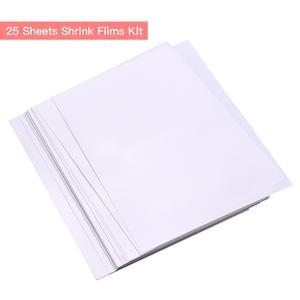 Jual 25 Sheets White Printable Shrink Films Kit Shrinky Art Film Paper ...