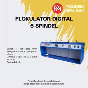 Jual JAR TEST FLOKULATOR DIGITAL 6 SPINDEL Jar | Alat Laboratorium ...