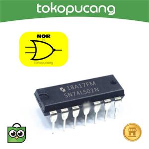 Jual Rediy IC TTL 7402 NOR GATE LOGIC 74LS02N TRANSISTOR 74LS02 QUAD 2 ...