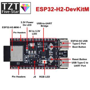 Jual TZT ESP32-H2-DevKitM WiFi+Bluetooth H2 Series Thread/Zigbee/BLE ESP32-H2 ESP32-H2-DevKitM-1 ...